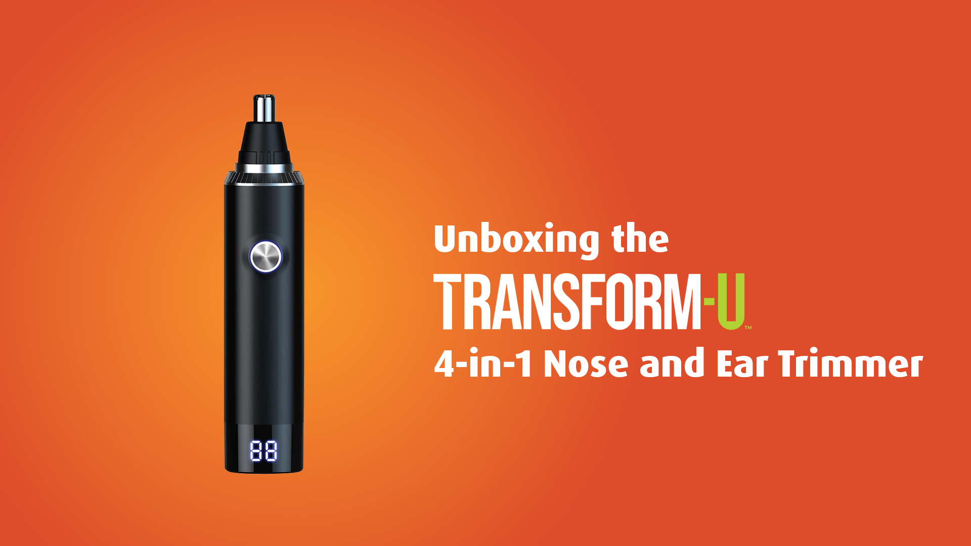 TRANSFORM-U | 4-in-1 Ear, Nose & Eyebrow Trimmer & Shaver | Shaver Shop